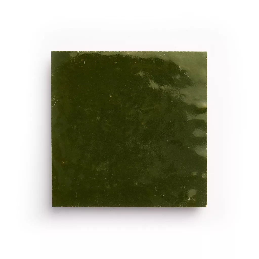 Green Zellige Tile | Vert Imperial 4 x 4 | Paris Tile