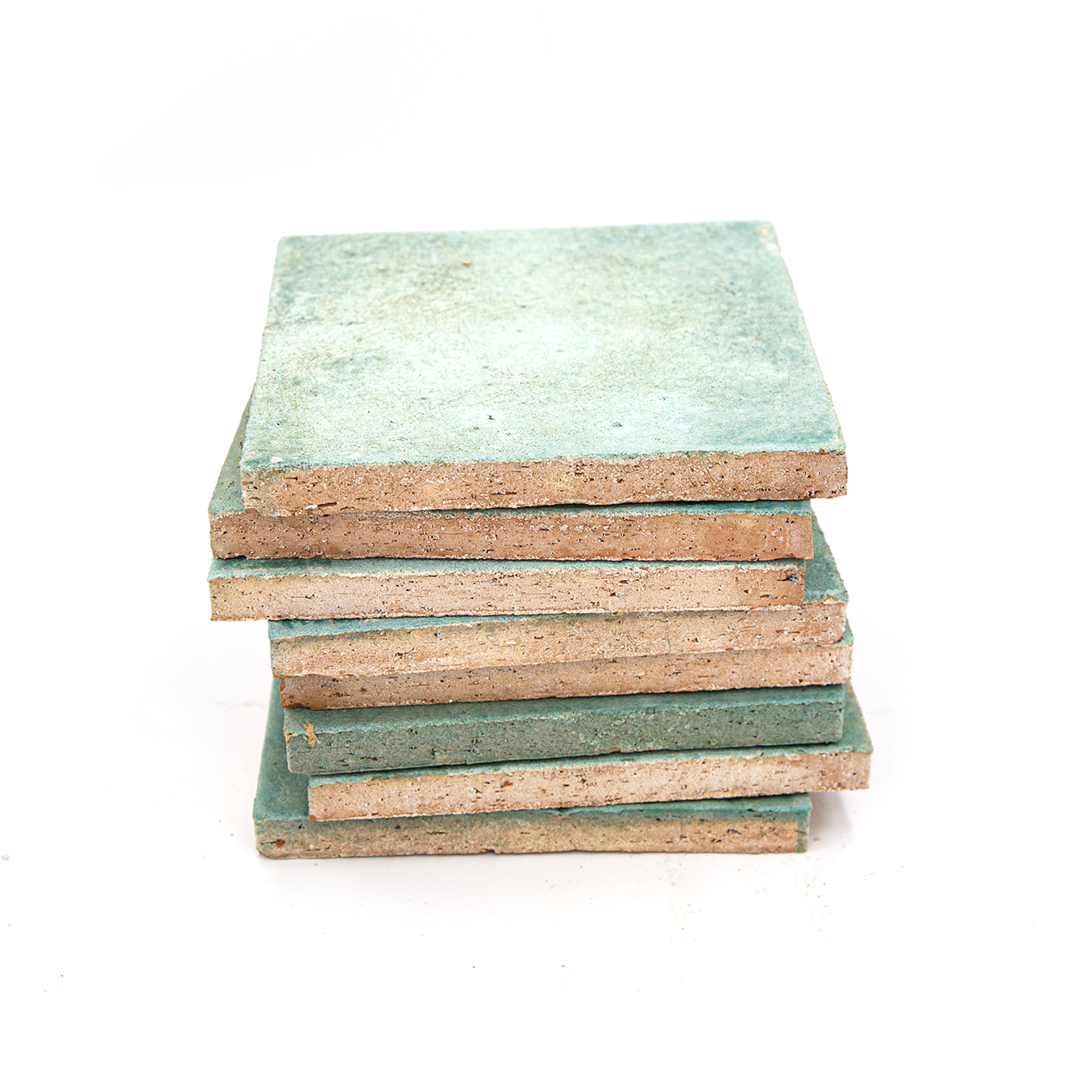 French Terracotta Matte Green 6 x 6