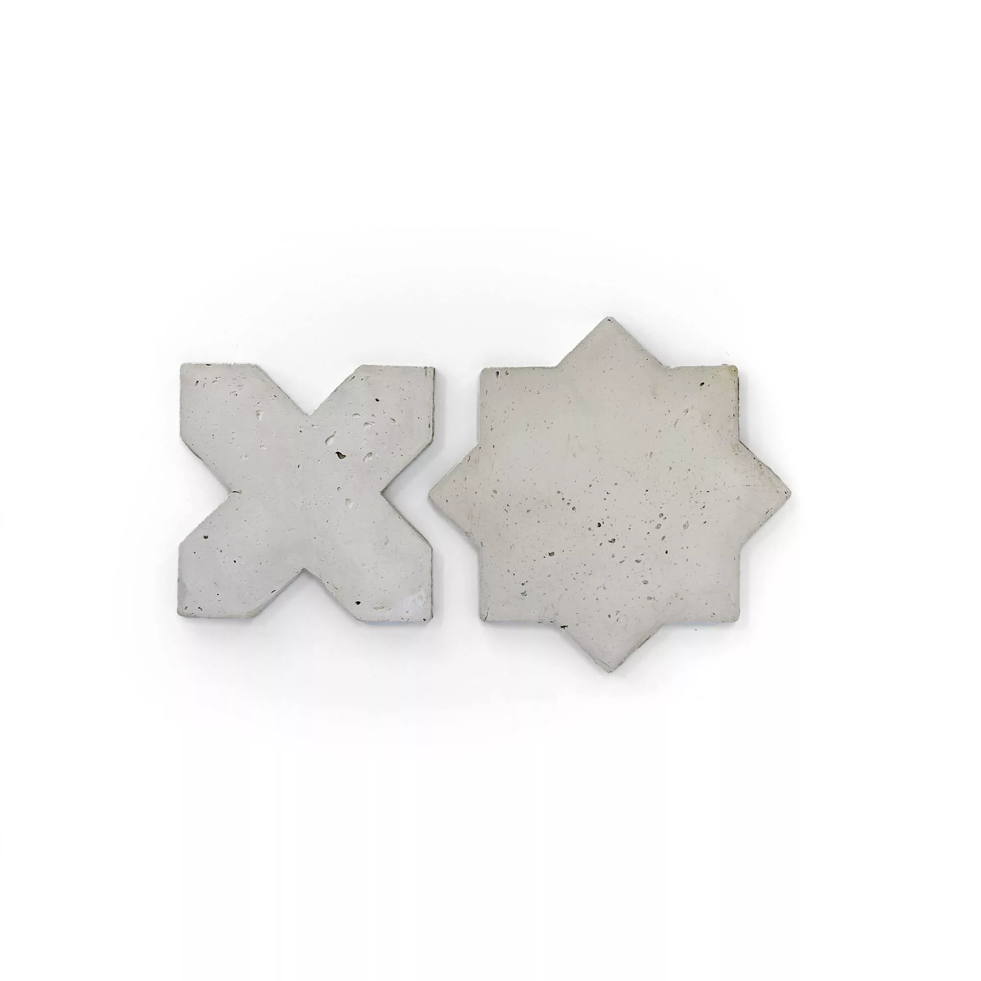 Italian Terracotta White Star Cross Bundle | Paris Tile