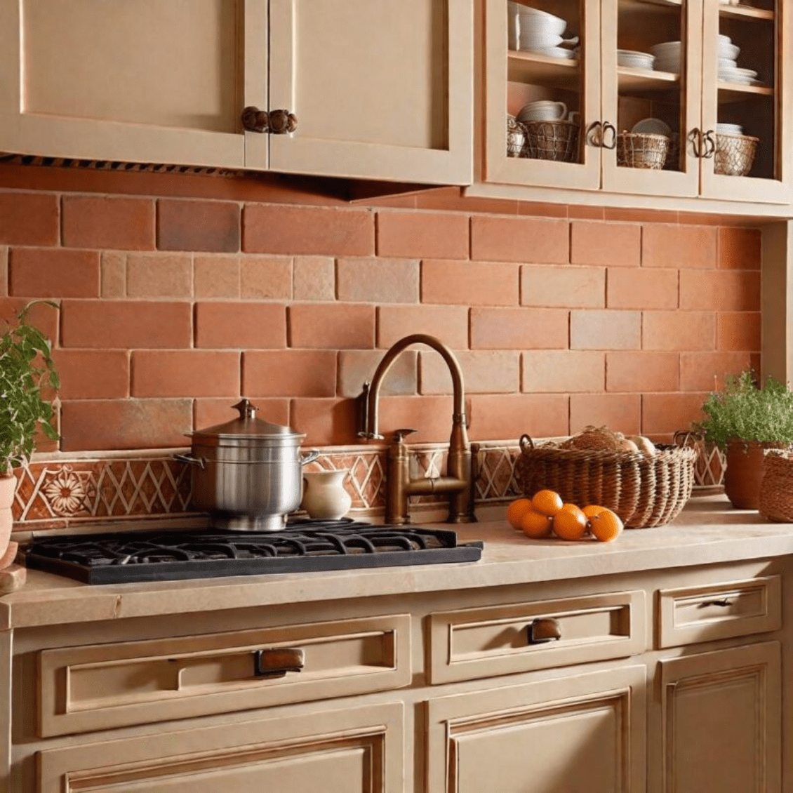 Terracotta Tile Backsplashes | Paris Tile